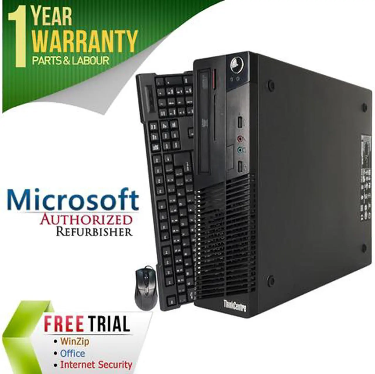 Refurbished: Lenovo Desktop Computer ThinkCentre M73 Intel Core i5-4430 ...
