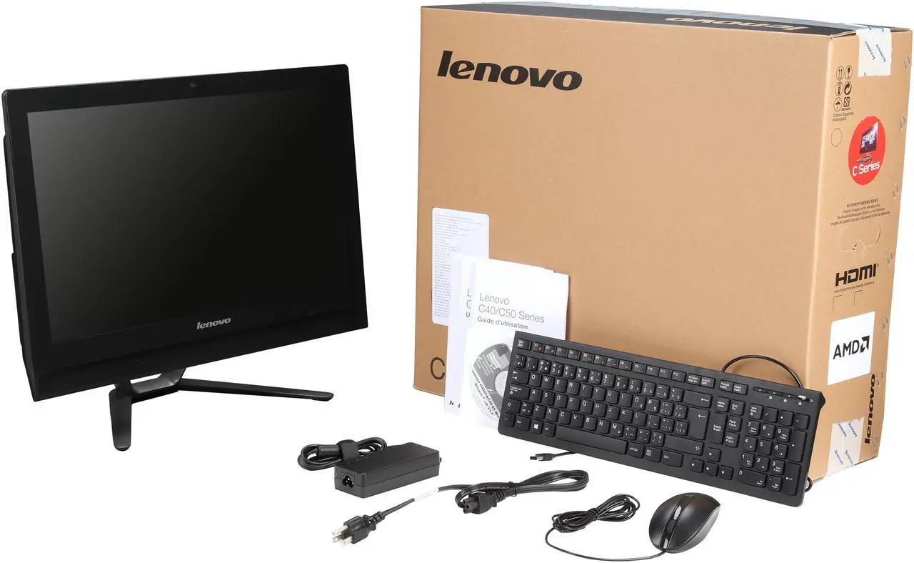Lenovo Bilingual All-in-One Computer C40 (F0B5002NCF) AMD A6-6310 8GB ...