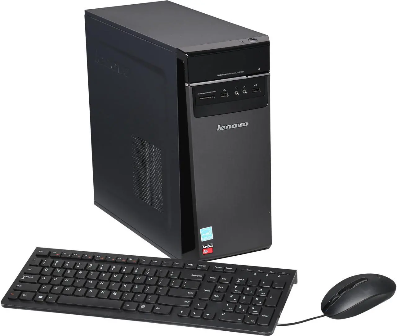 Open Box: Lenovo Desktop Computer H50 (90BH0037US) A6-Series APU A6 ...