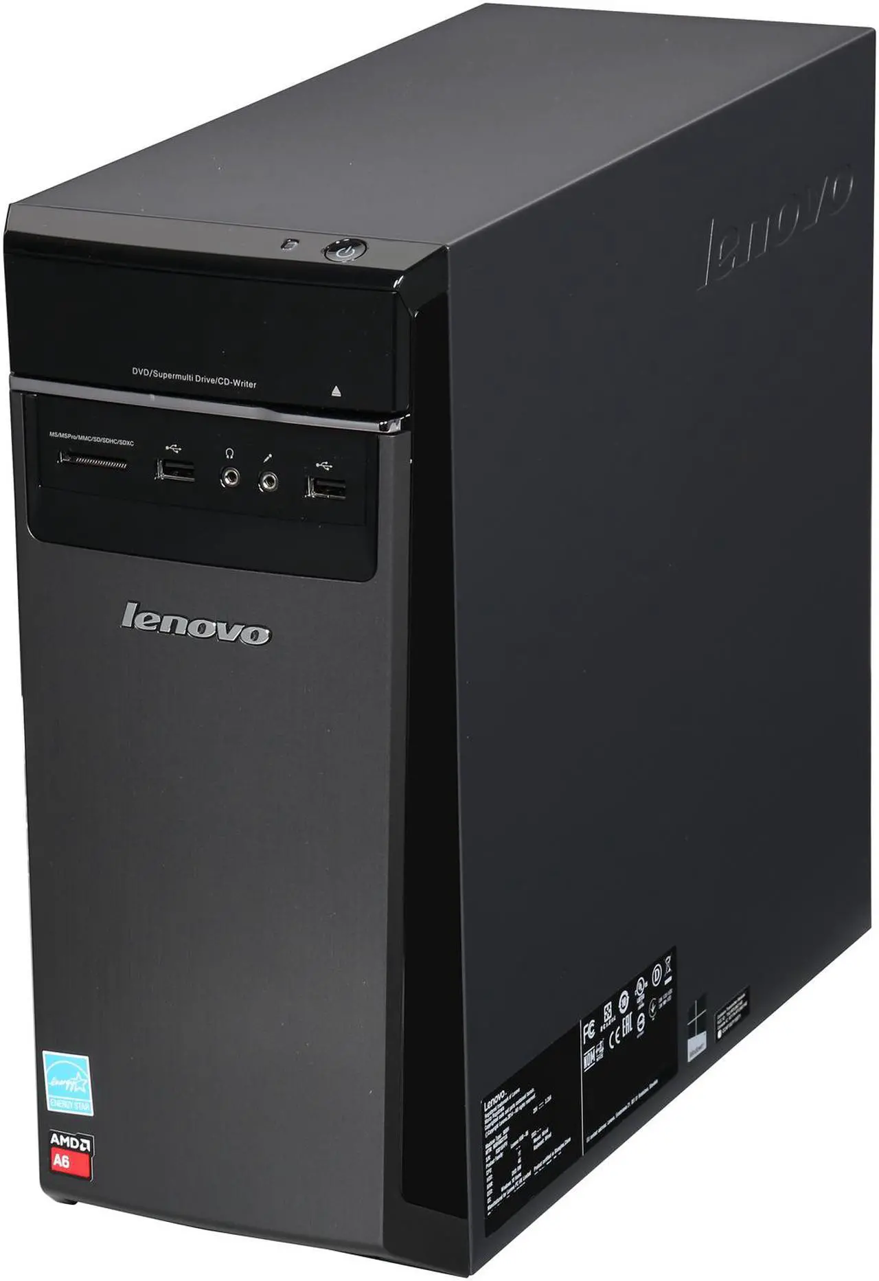 Open Box: Lenovo Desktop Computer H50 (90BH0037US) A6-Series APU A6 ...