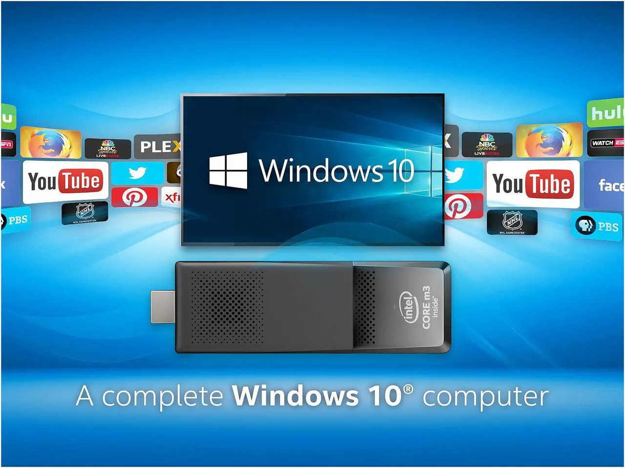 Intel Compute Stick BOXSTK2M3W64CC Ultra-slim PC Intel Core M m3-6Y30 ...