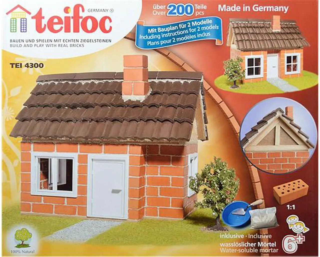 Teifoc 4300 Frame Work House Brick Construction Set - 200+ Pcs ...