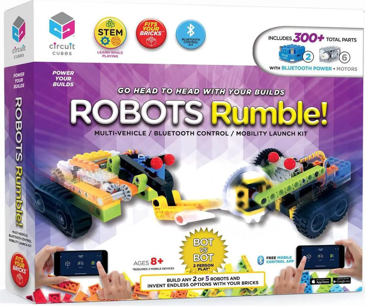 CIRCUIT CUBES ROBOTS RUMBLE! MULTI-VEHICLE BLUETOOTH CONTROL MOBILITY ...