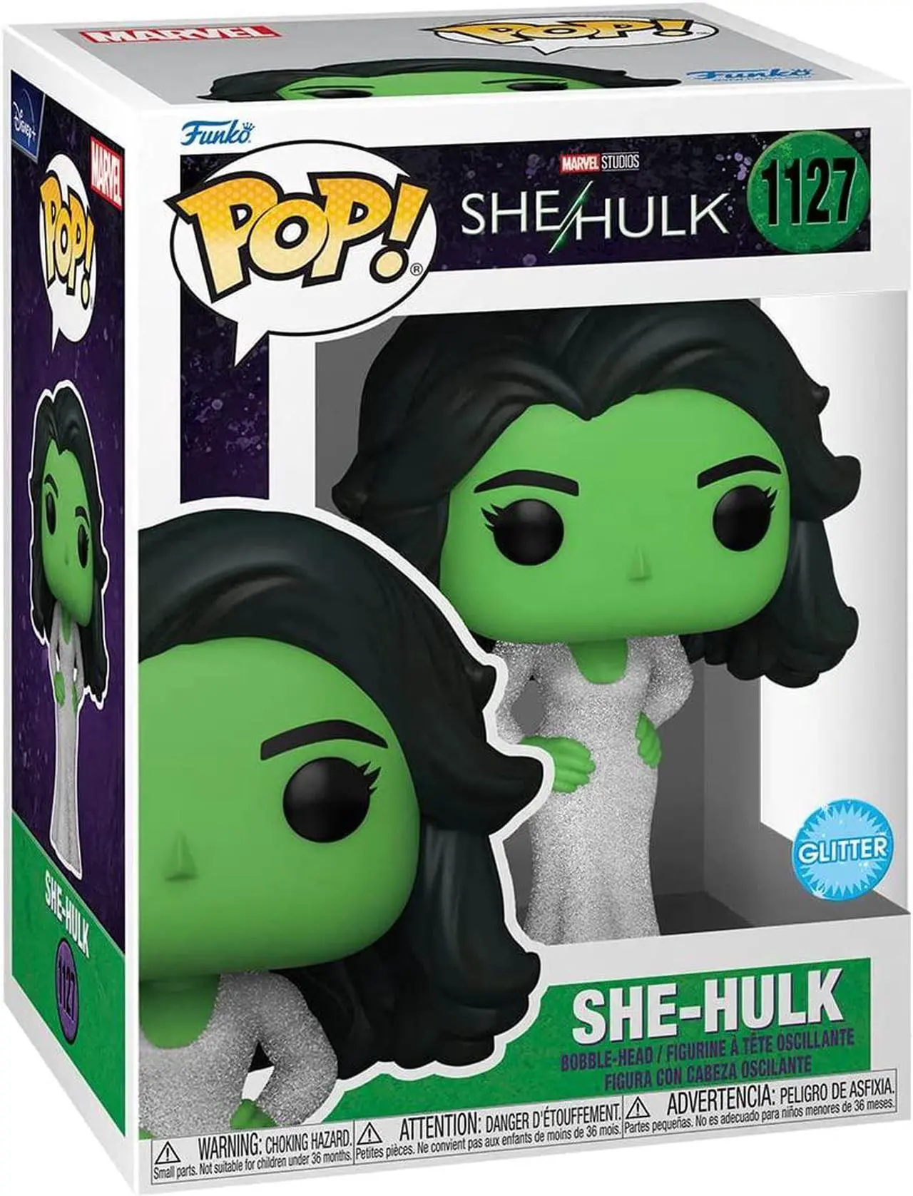 Funko Pop! Marvel: She-Hulk - She-Hulk in Gala Dress with Glitter 64197 ...