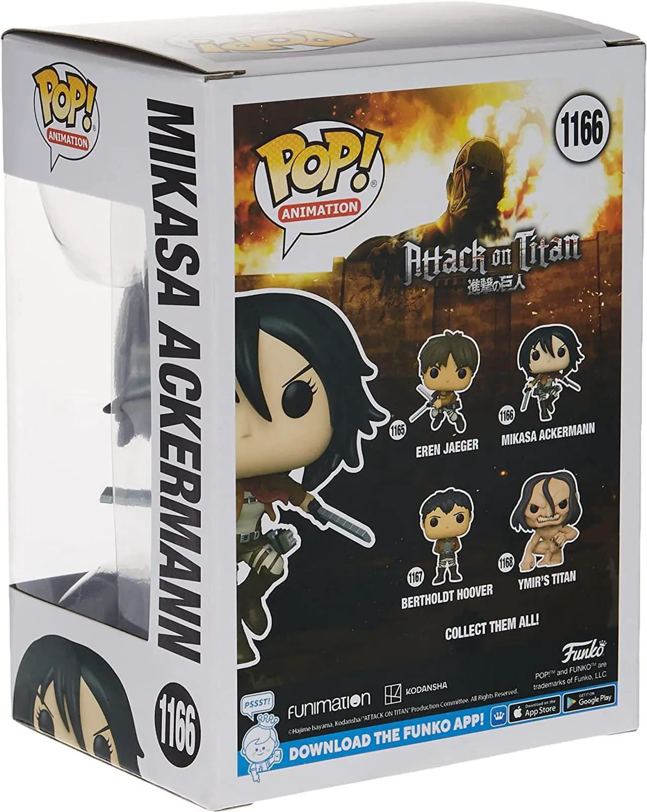 Funko Pop! Animation: Attack On Titans - Mikasa Ackerman 57981 - Newegg.com