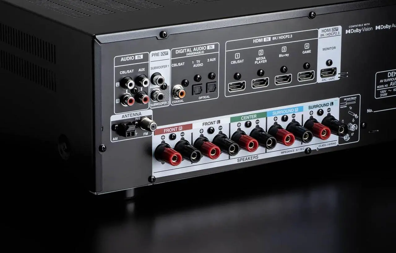 Denon - AVR-S570BT 70W 5 Ch Bluetooth Capable HDR Compatible 8K Ultra ...