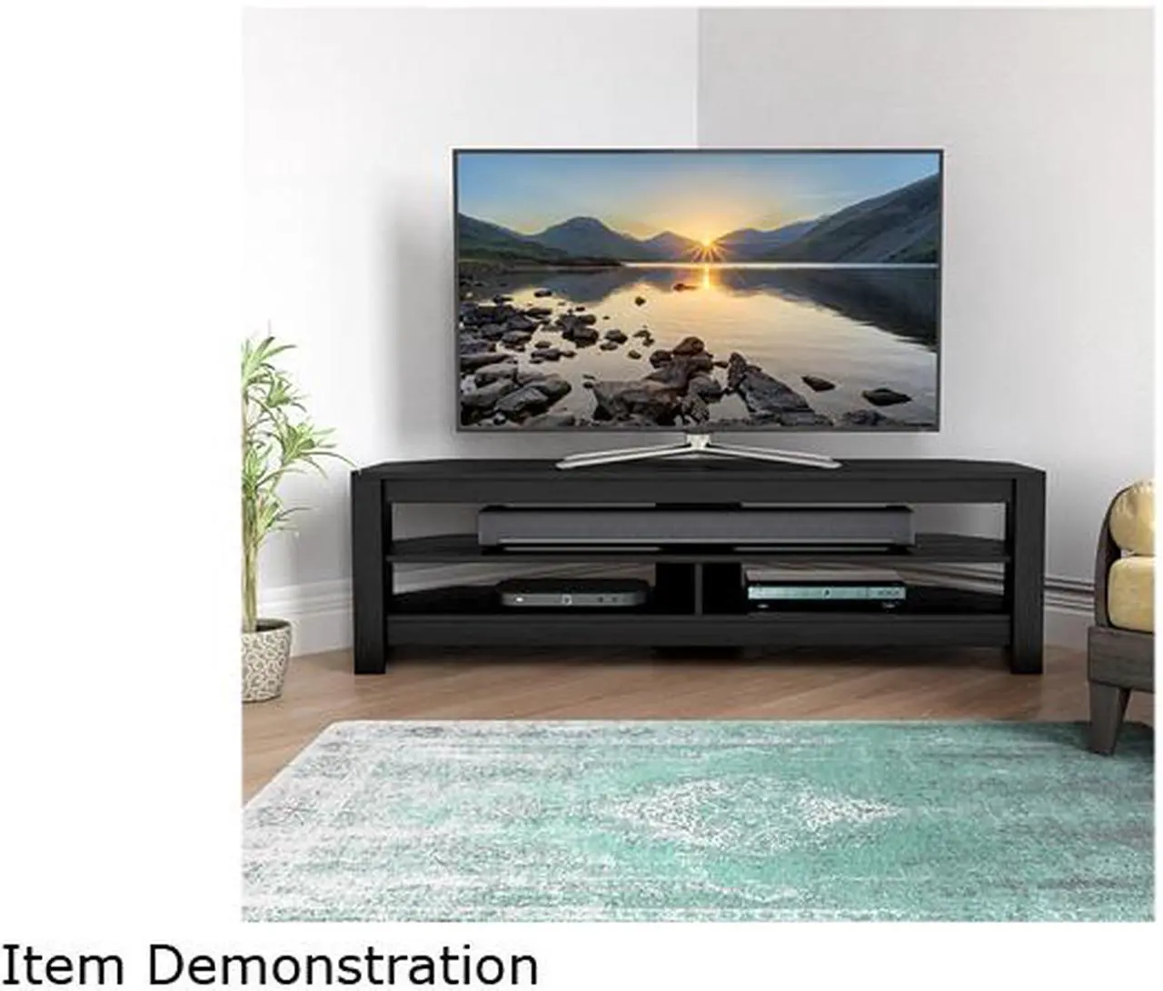 AVF CA140BO-A Up to 65" Black Oak Effect Calibre 55 inch TV Stand ...
