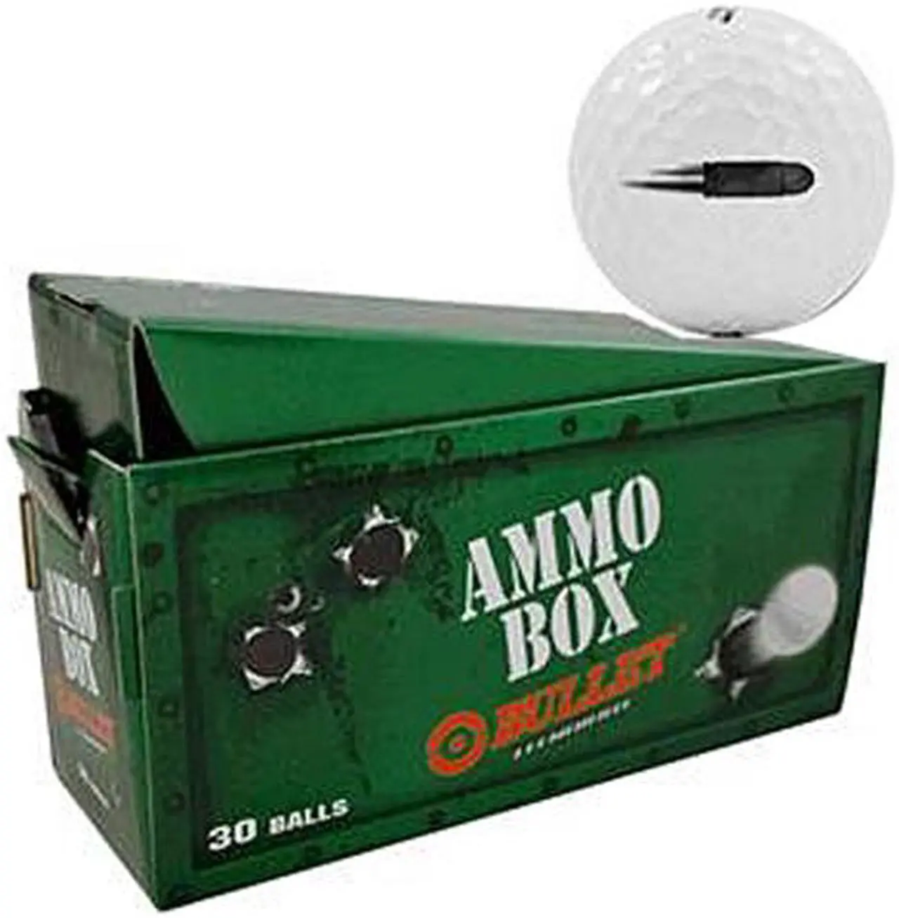 New Bullet Golf Titanium Golf Balls 30-Ball Ammo Box - Newegg.com