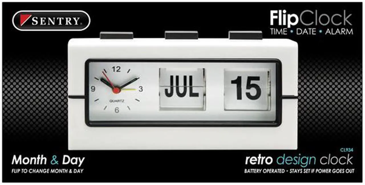 Sentry Retro Design Analog Flip Clock CL934 - Newegg.com