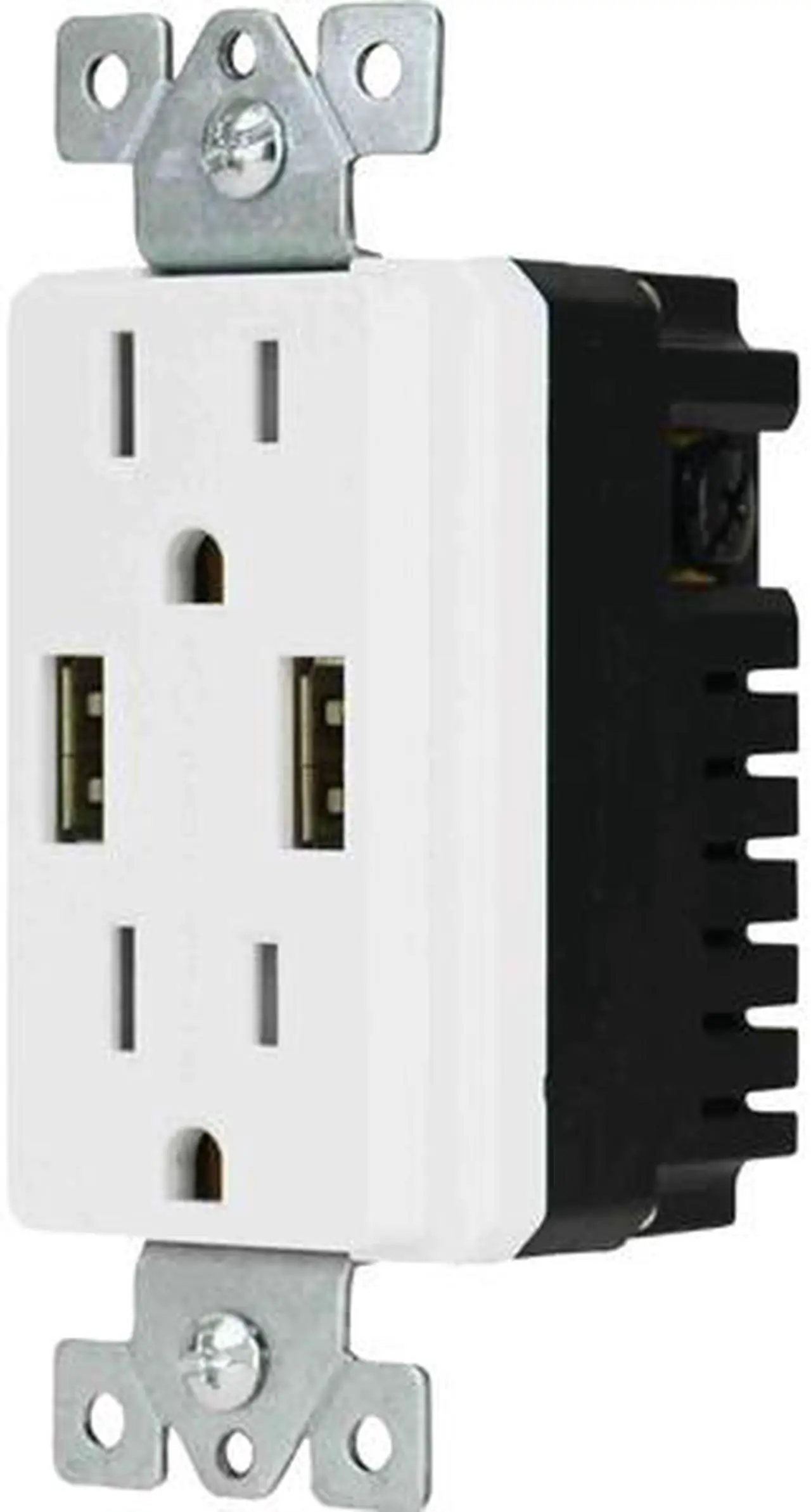 DataComm 48-0204-WH Decor USB Receptacle - Newegg.com