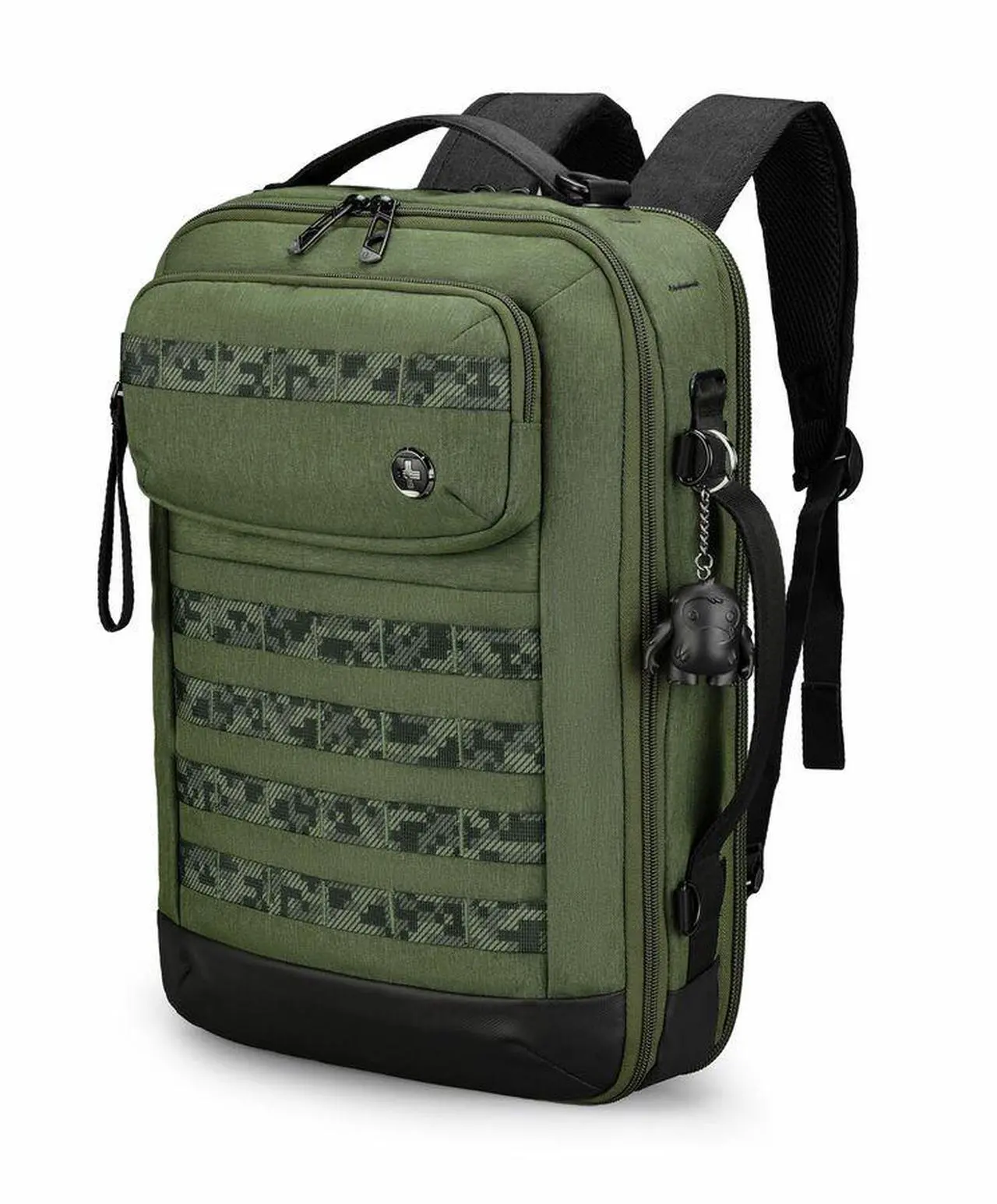 Swissdigital BERG Dark Green Hybrid Briefcase - USB Charging Port with ...