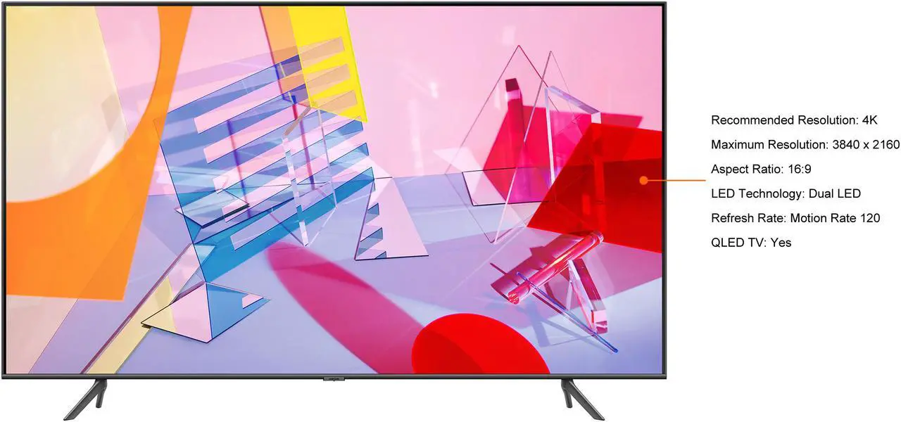 Refurbished: Samsung QLED Q60 Series 55" 4K Motion Rate 120 Smart LED ...