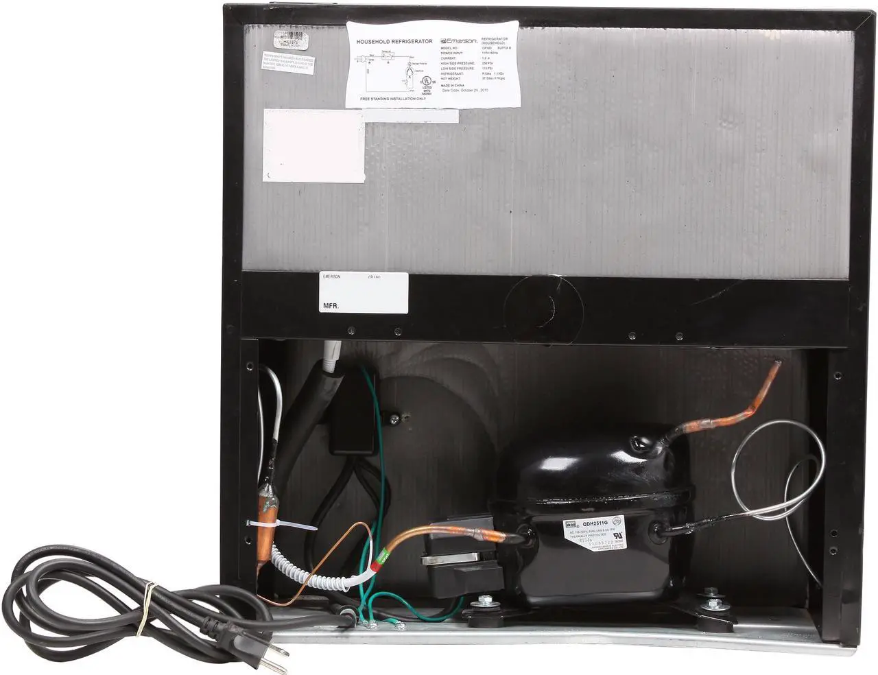 Refurbished: Emerson 1.8 Cu. Ft. Compact Refrigerator Stainless Steel ...