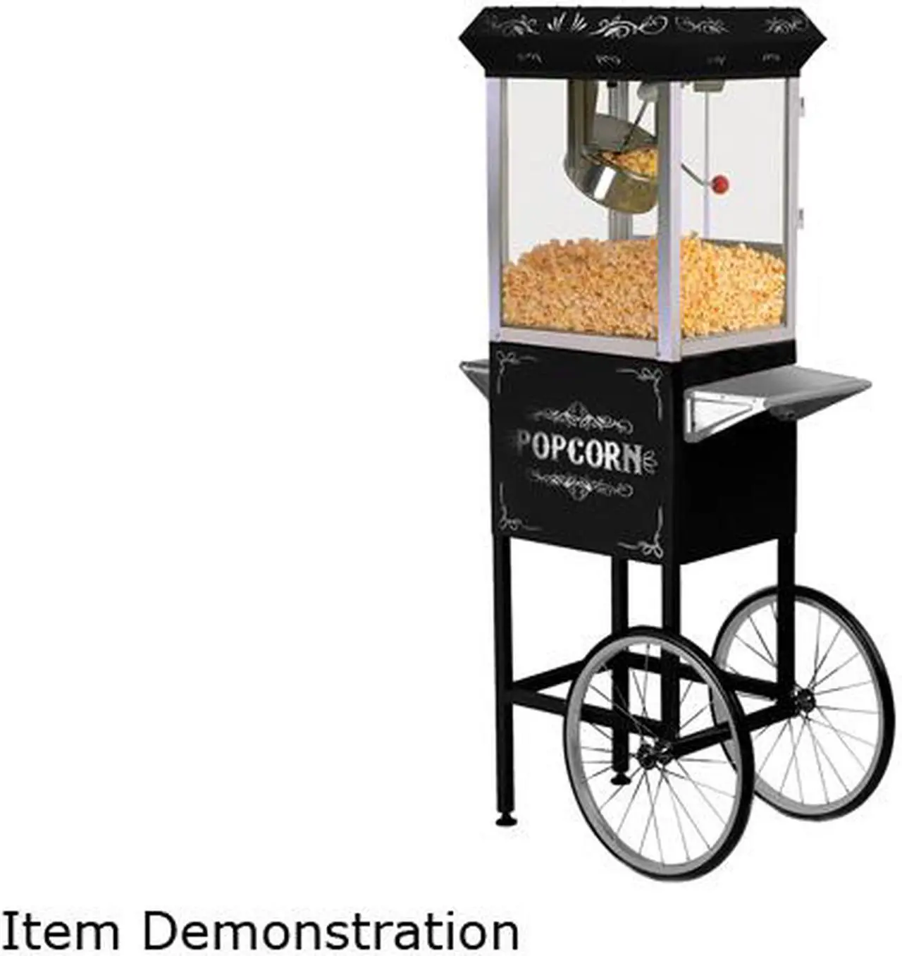 MAXI-MATIC 8 oz. Popcorn Trolley, Black EPM-200B - Newegg.com