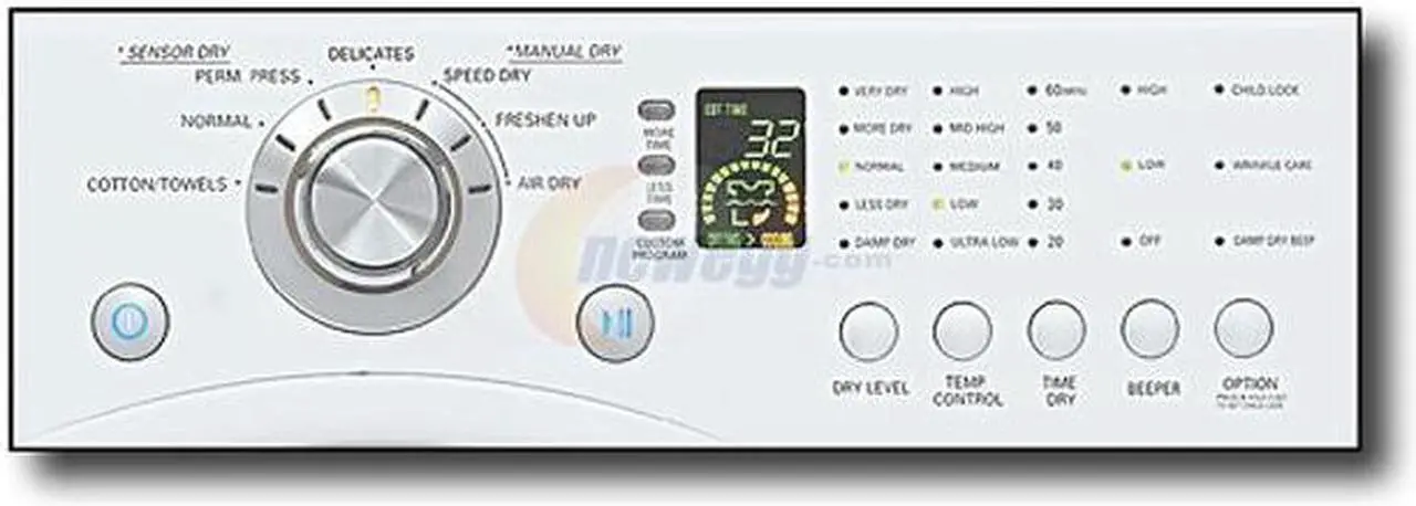 LG DLE3733W White Electric Dryer - Newegg.com