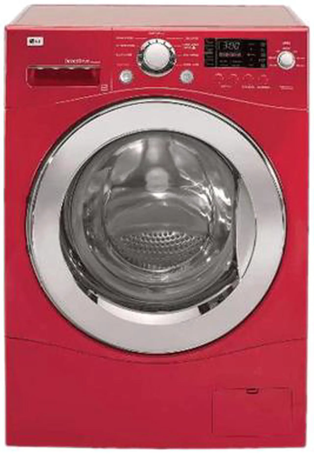 LG WM1355HR Wild Cherry Red Front-Loading Washer - Newegg.com