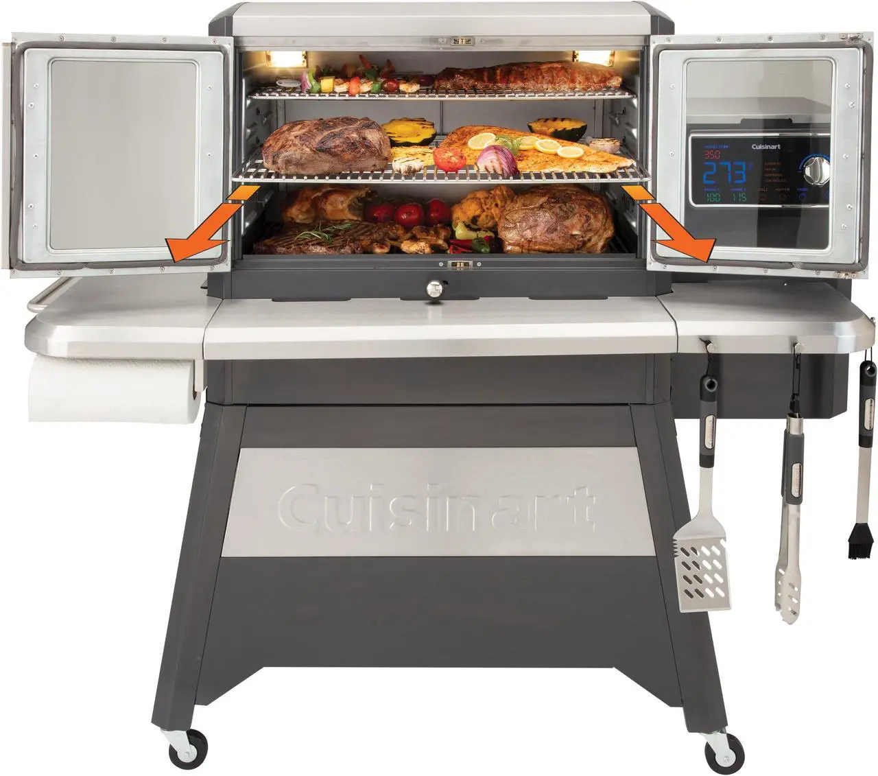 Cuisinart CGWM-080 Gray Clermont Pellet Grill & Smoker - Newegg.com
