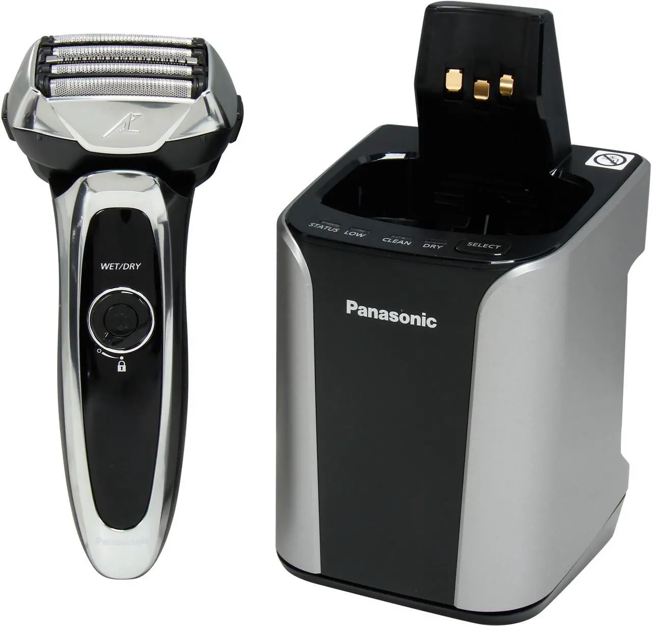 Panasonic ES-LV95-S 5-Blade Wet/Dry Shaver with Cleaning & Charging ...