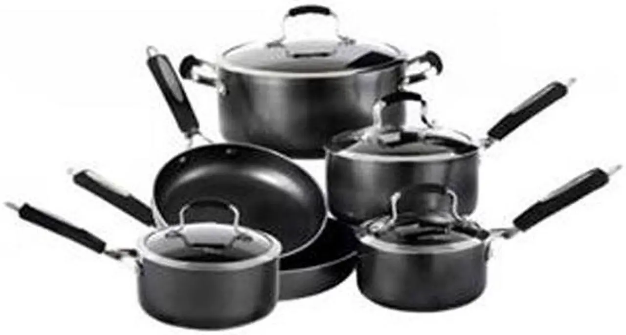 Hamilton Beach 92314 10 pc. Non Stick Cookware Set Black - Newegg.com