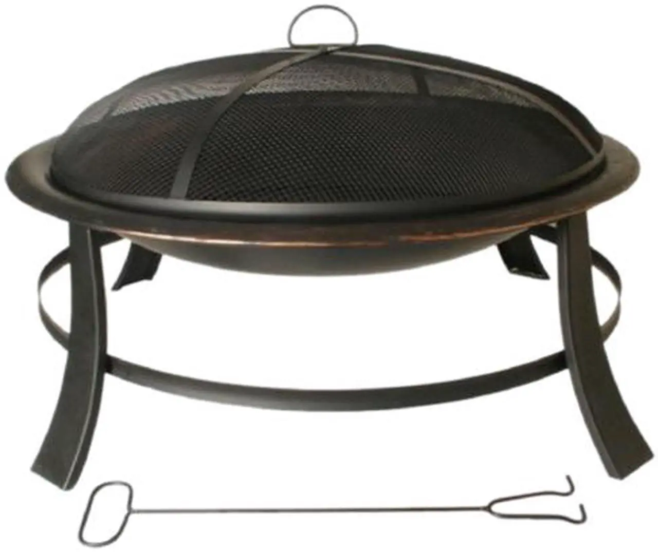 Dewan & Sons DS-5867 24" Round Outdoor Fire Place with Broad Legs ...
