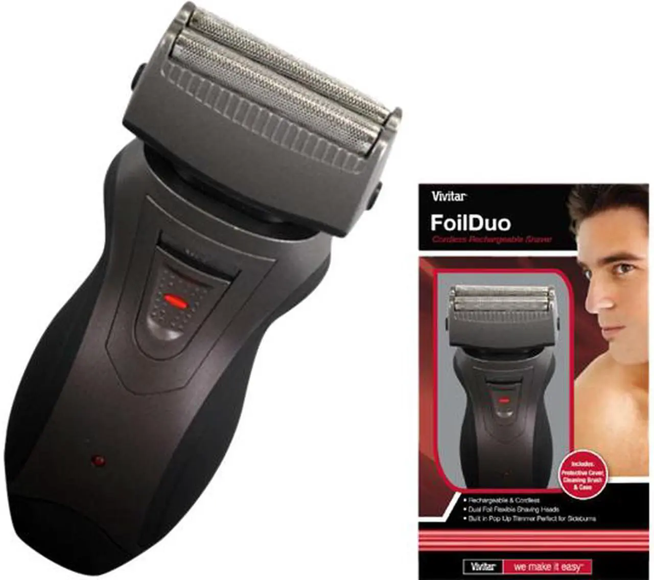 Vivitar PG-V003 Two Head Foil Shaver Black - Newegg.com