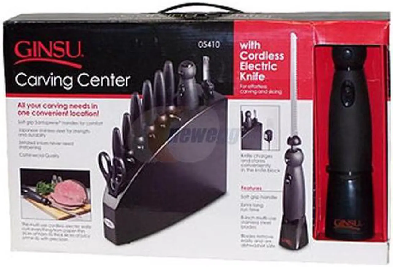 Ginsu 05410 Carving Center with Cordless Electric Knife - Newegg.com