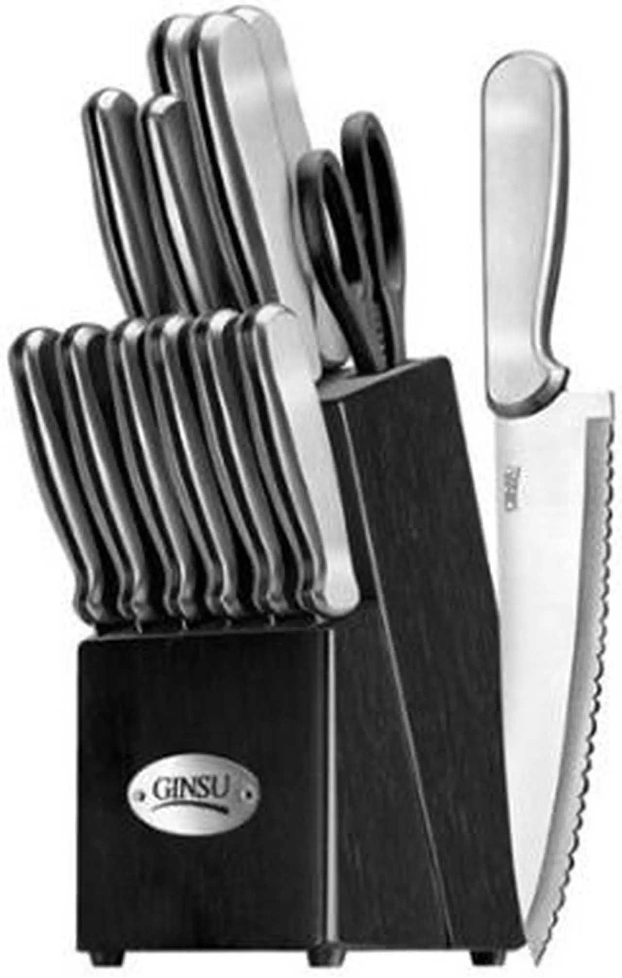 Ginsu 5203 11pc SS Knife Set in Bamboo Block - Newegg.com