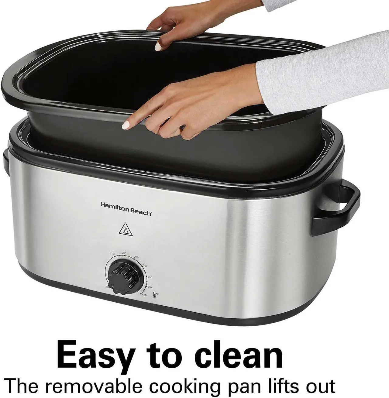 Hamilton Beach Electric Roaster Oven 22 Quarts, Stainless Steel (Model ...