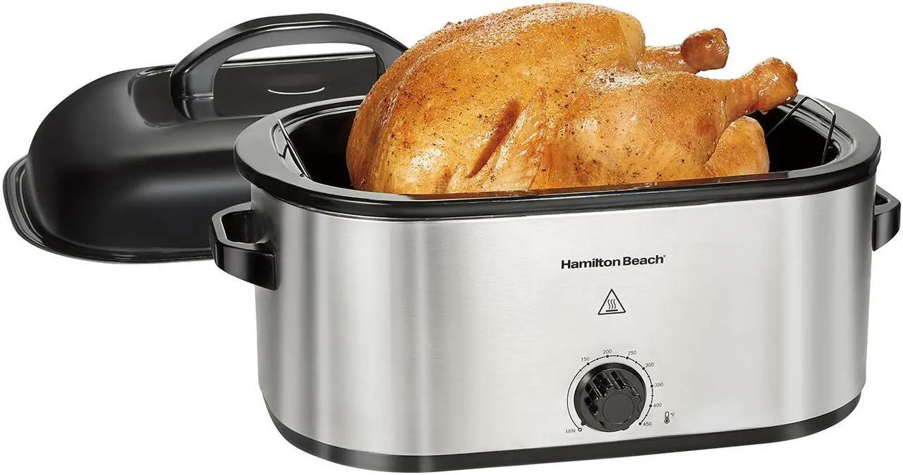 Hamilton Beach Electric Roaster Oven 22 Quarts, Stainless Steel (Model ...