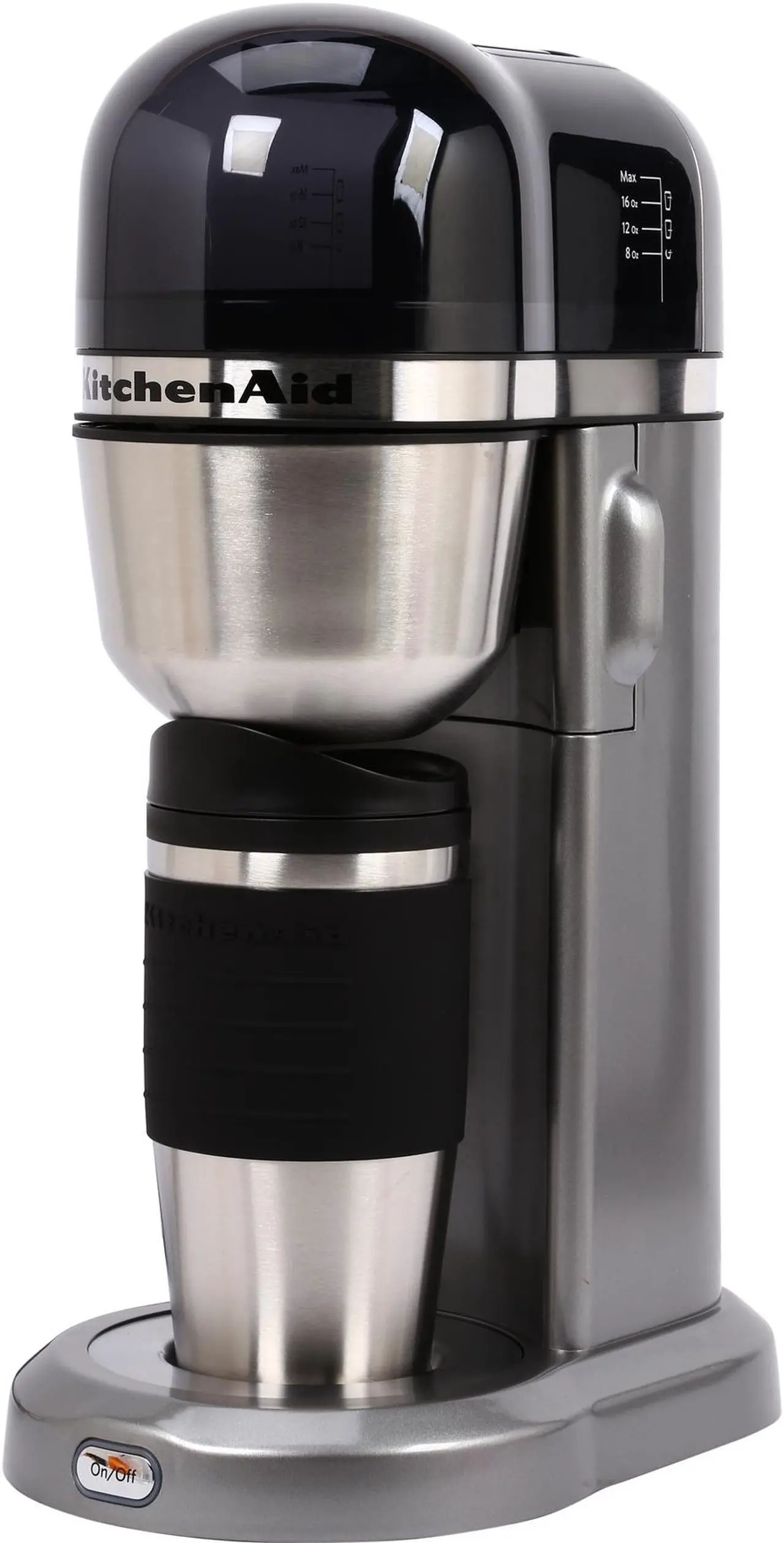KitchenAid KCM0402CU Contour silver Personal Coffee Maker with ...