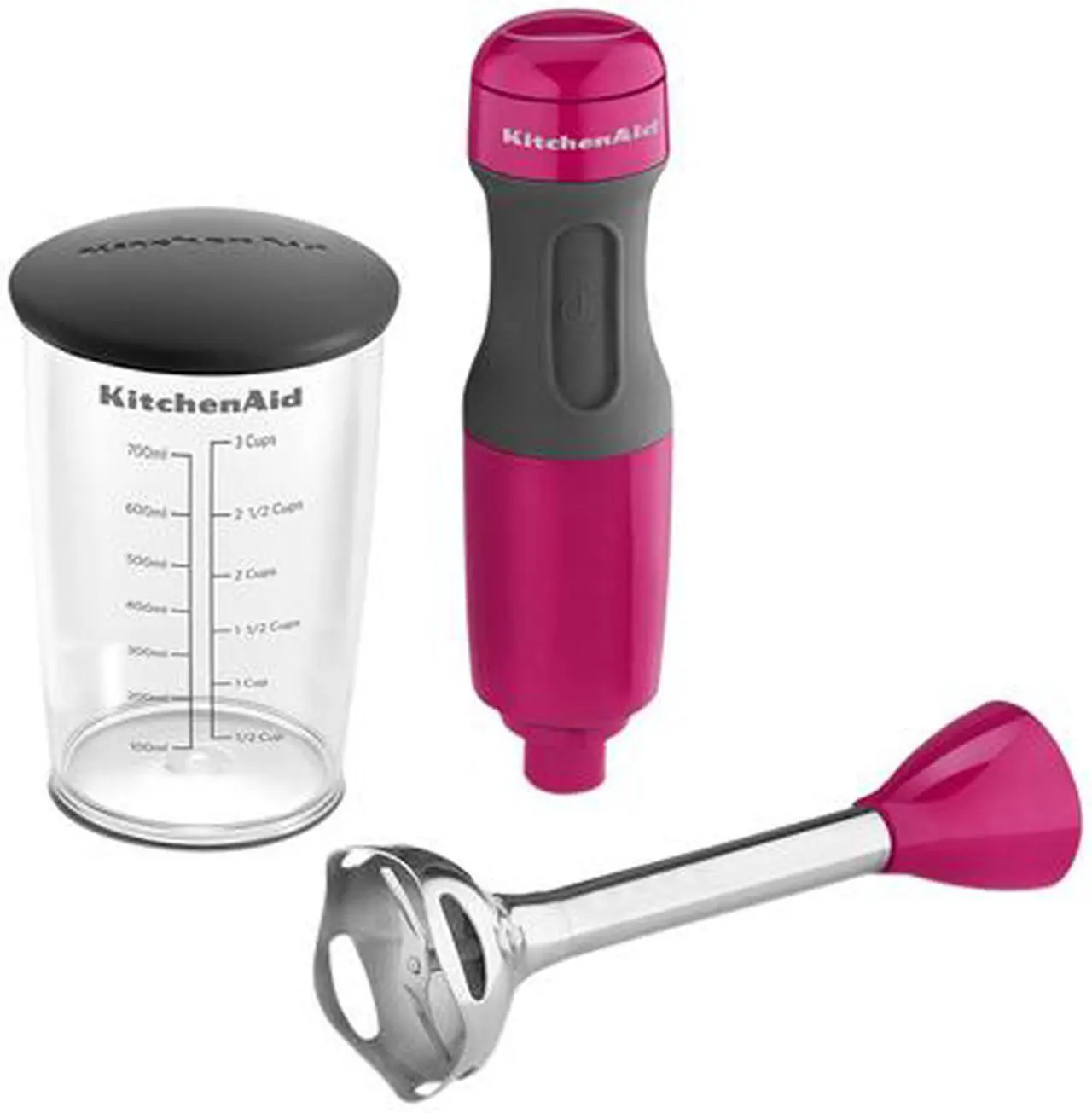 KitchenAid KHB1231CB Cranberry 2-Speed Hand Blender - Newegg.com