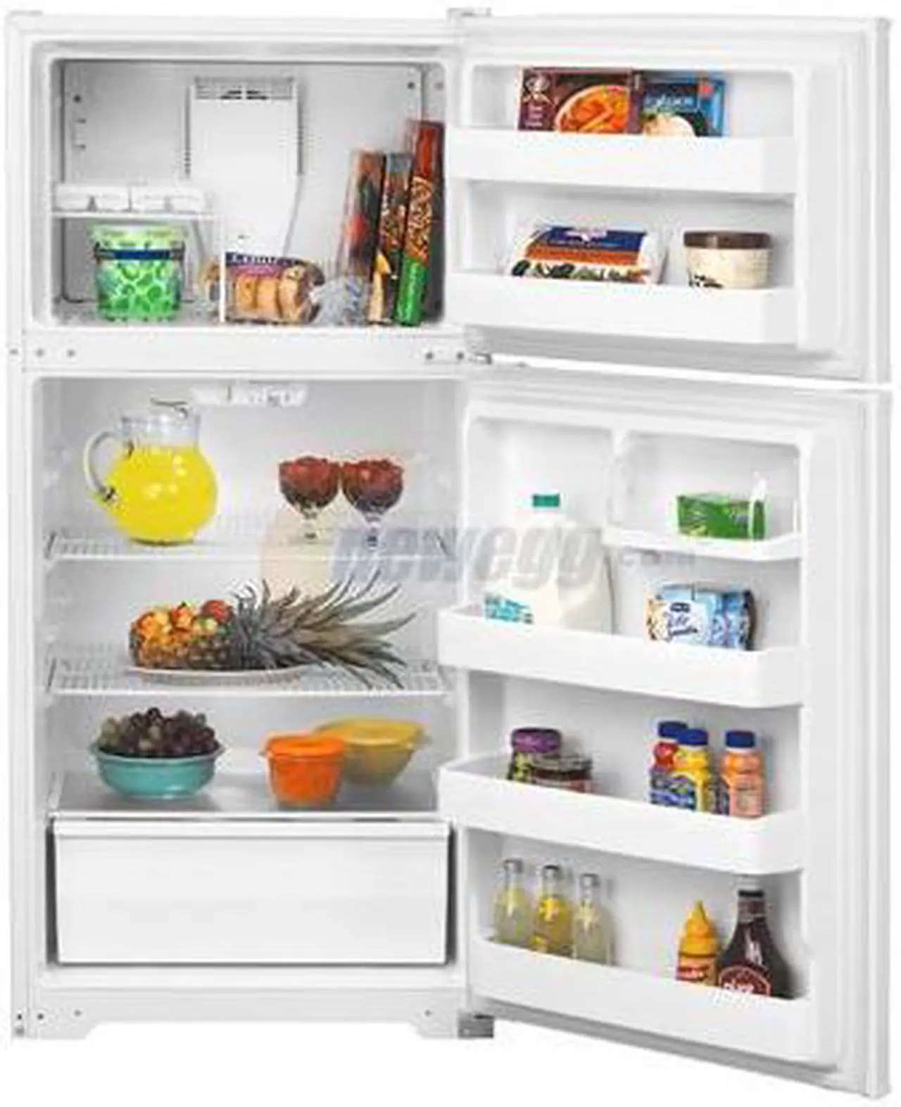Magic Chef 15 Cu. Ft. Top Mount Refrigerator CTB1502ARW - Newegg.com