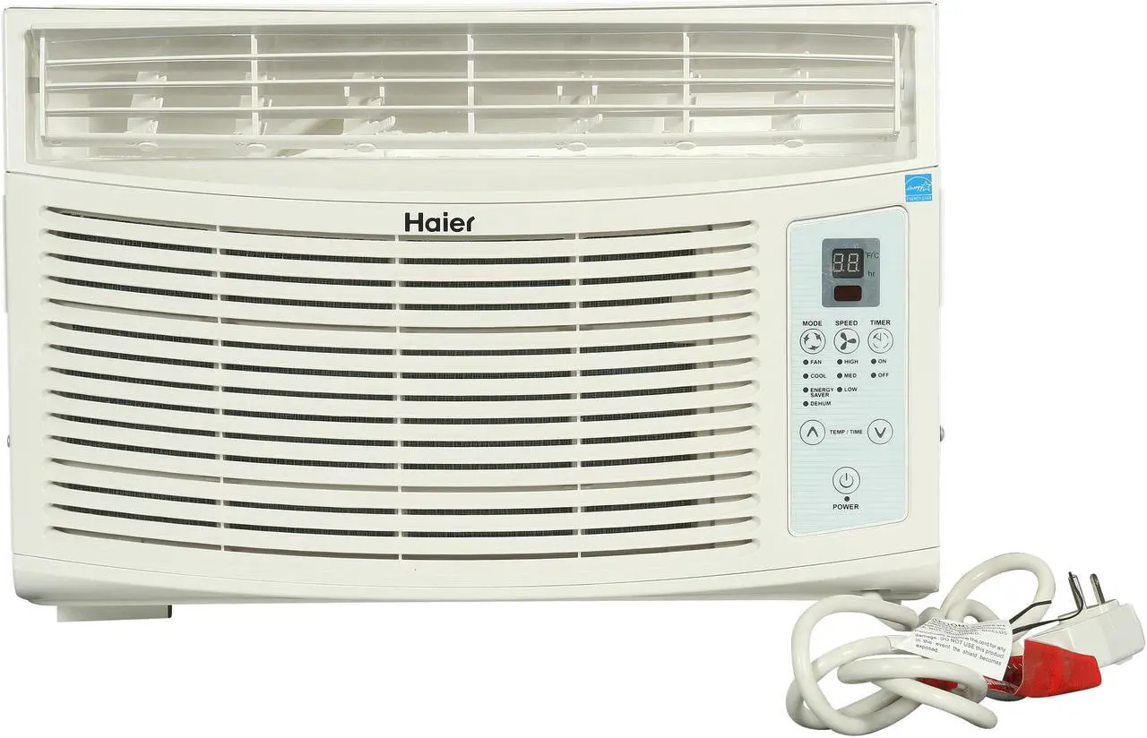 Haier ESA408K 8,000 Cooling Capacity (BTU) Window Air Conditioner with ...