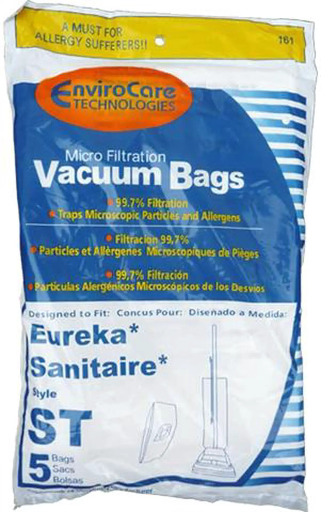 Sanitaire EUR 63213-10 Style ST Disposable Vacuum Bags for SC600 ...