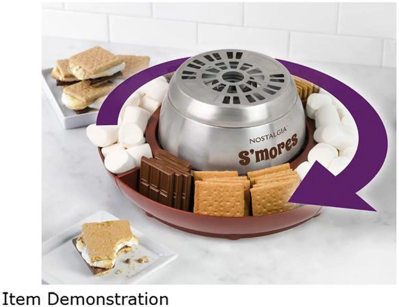 Nostalgia Electrics LSM400 Electric Stainless Steel S'mores Maker ...