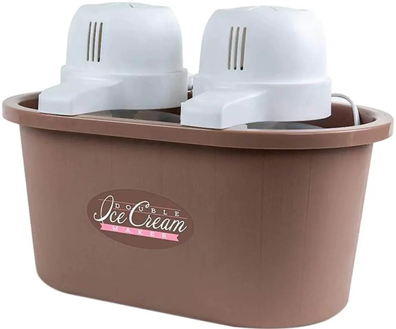 NOSTALGIA ELECTRICS PICM2DBL 4-Quart Double Flavor Ice Cream Maker ...