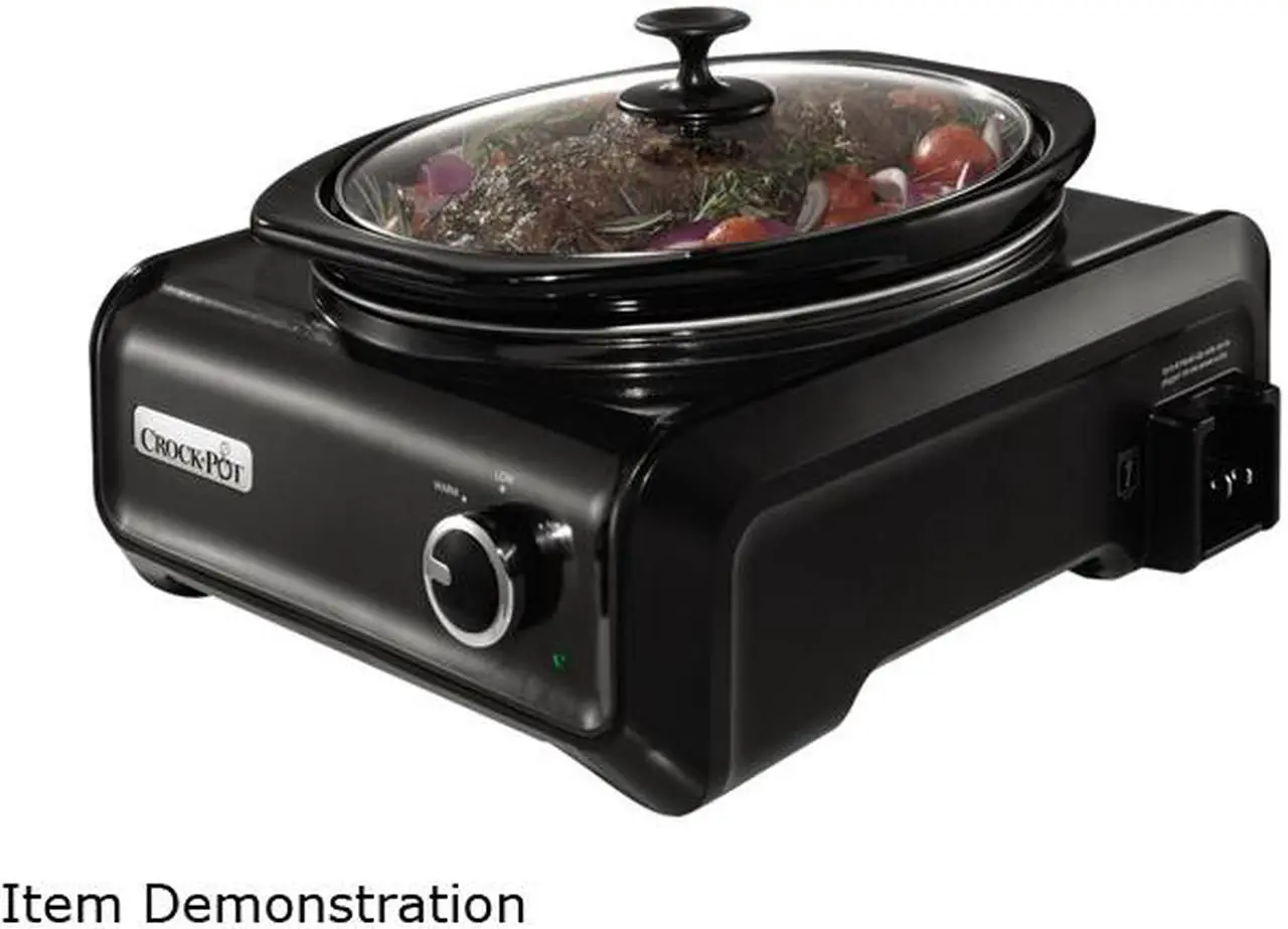 CROCK-POT SCCPMD3-CH Metallic Charcoal Hook Up Connectable Entertaining ...