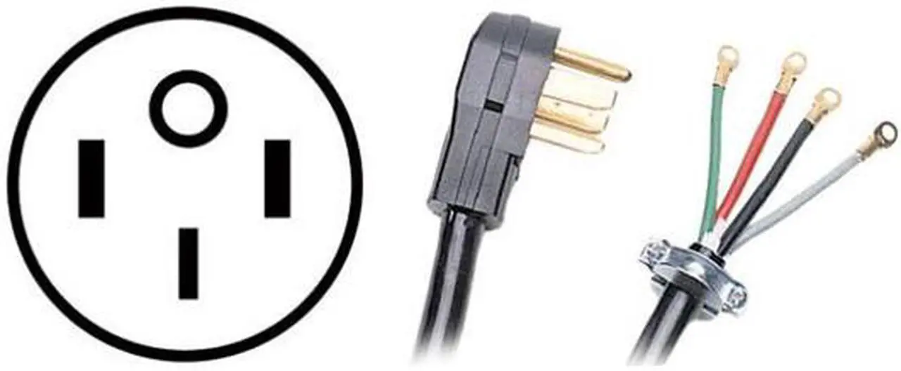 Certified Appliance Accessories 4-Wire Range Cord (6 ft) 90-2064 ...