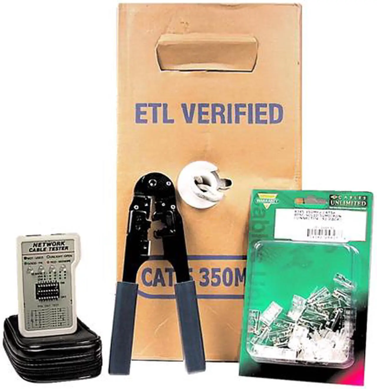 CABLES UNLIMITED UTP-6350-KIT Cat5e Networkinstallation Kit - Newegg.com