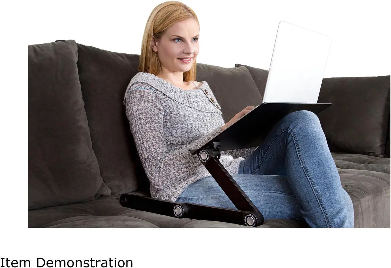 WorkEZ Executive Laptop Cooling Stand Adjustable Laptop Desk for Bed ...