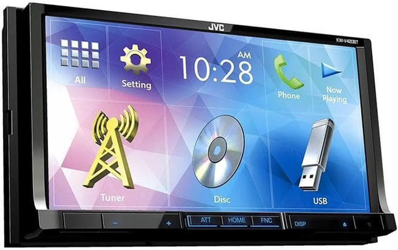 JVC 7" WVGA Motorized Touchscreen BT Sirius ready 2-Phone full-time ...
