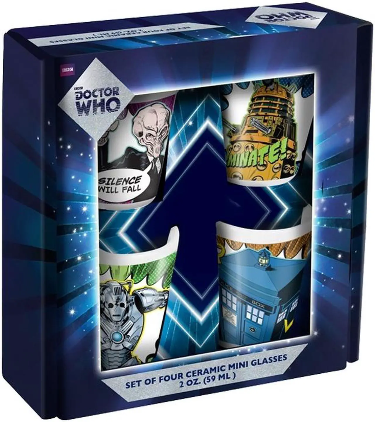 Vandor Doctor Who 4 pc. Ceramic Mini Glasses - Newegg.com