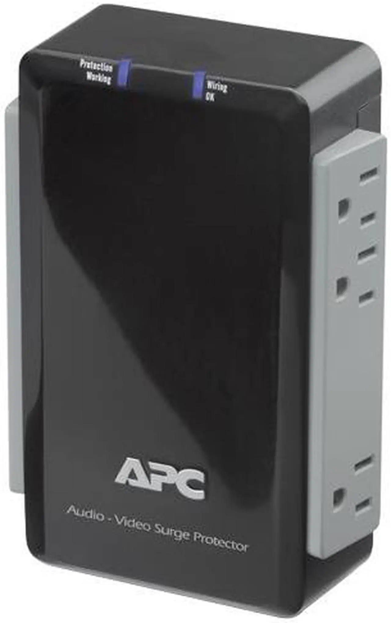 APC P6V 6 Outlets 1700 Joules Audio/Video Surge Protector with Coax ...
