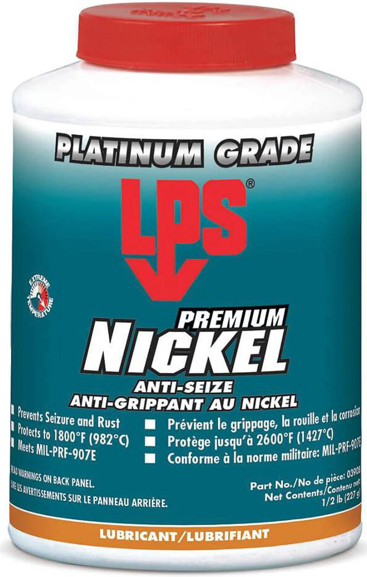 Lps Nickel Anti-Seize Compound, -65i??F to 2600i??F, 0.5 lb., Silver ...
