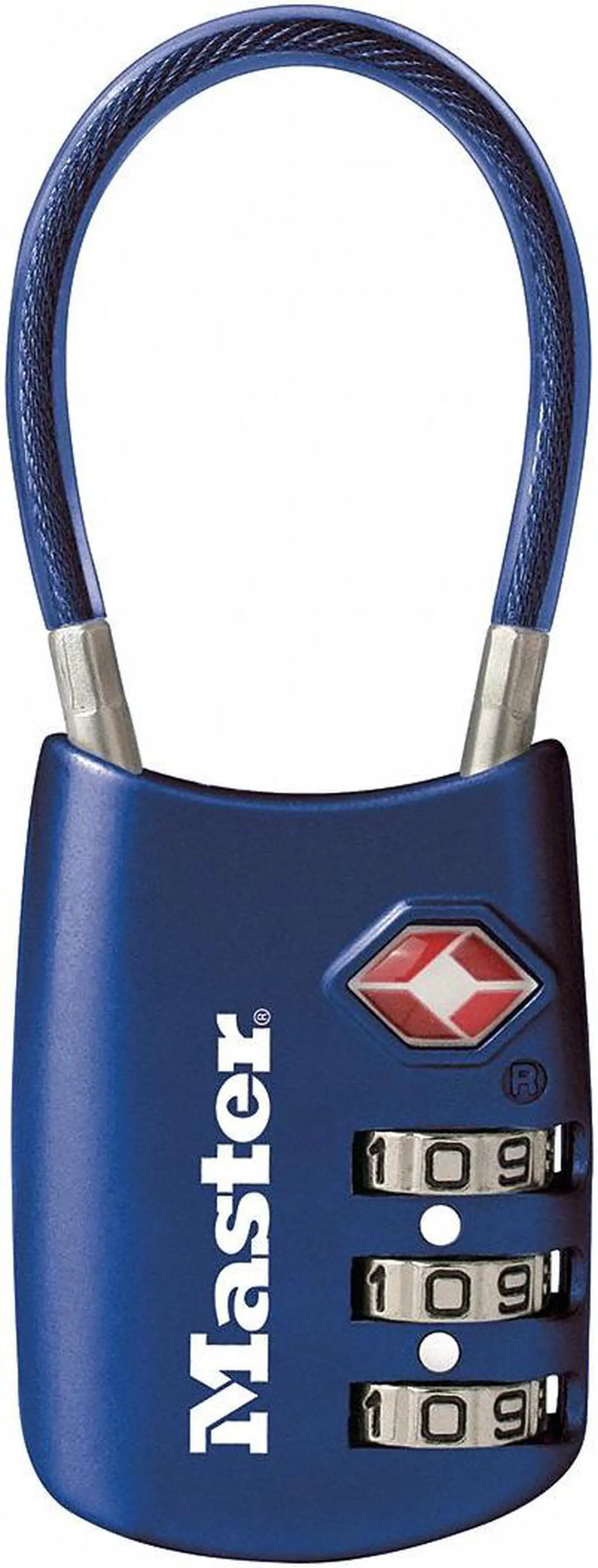 Master Lock 4688D Combination Padlock, Side, 3 Dial, Blue - Newegg.com