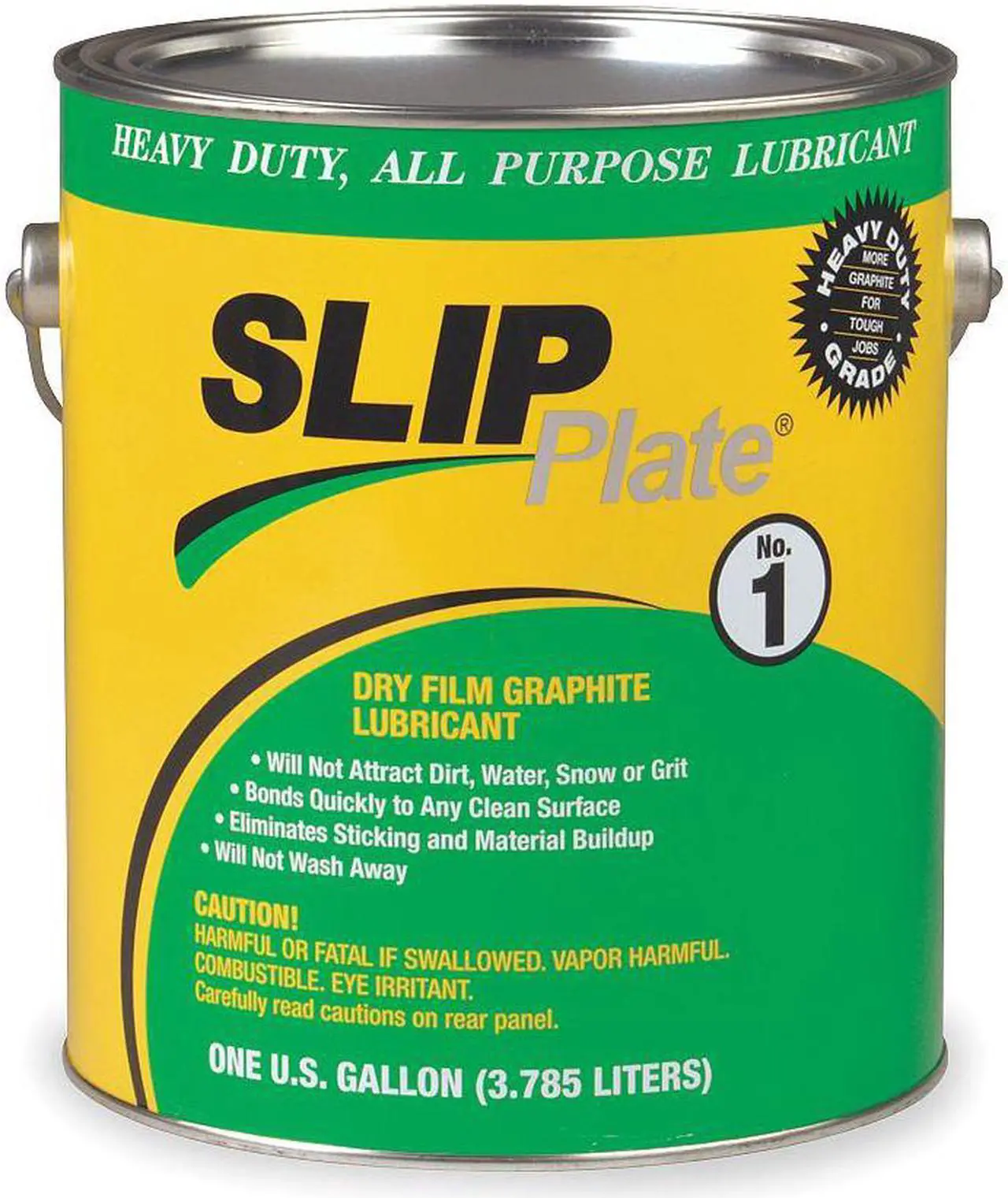 SLIP PLATE SLIP1-4X1G Dry Lubricant, General Purpose, 1 Gal Can, Black ...