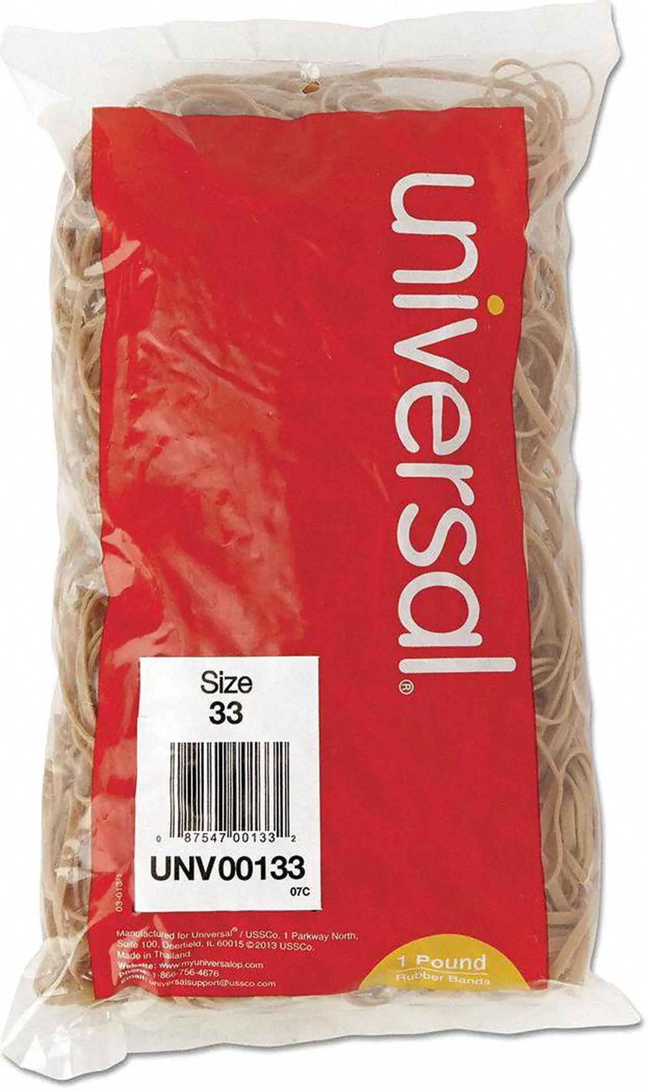 Universal Rubber Band, 3-1/2 In., Sz 33, Beige, PK640 33 Beige Rubber ...