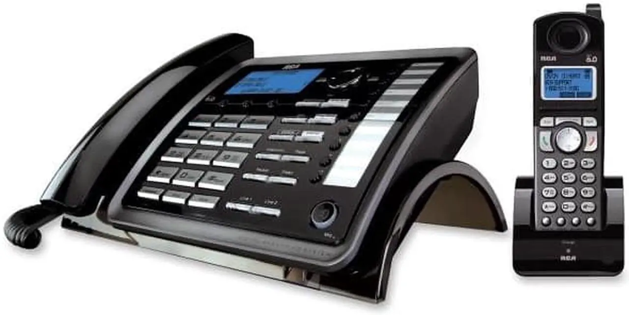 RCA Products RCA25255RE2 Phone System 6.0- w-Cordless Handset- 2-Line ...
