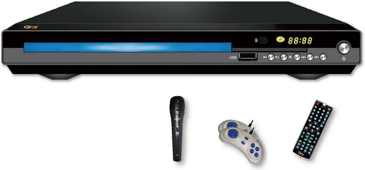 QFX VP-113 Digital Multimedia Player with Remote/Mic/2 Joysticks ...