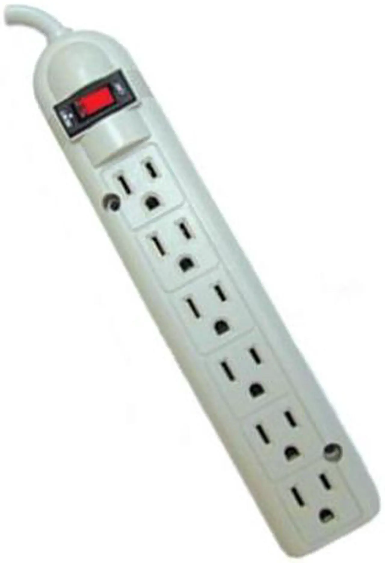 Weltron 6-Outlet Surge Protector Power Strip WSP-600PLF-15BK - Newegg.com